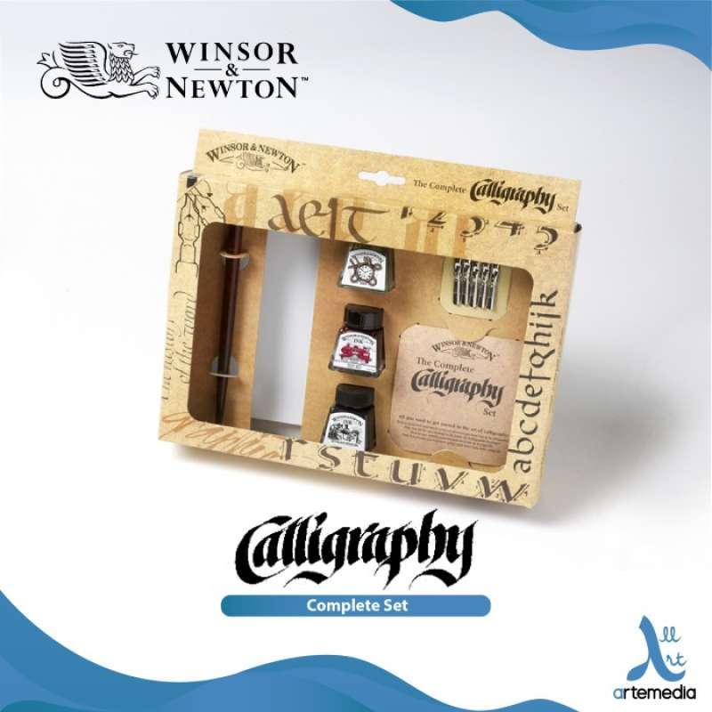 Jual Tinta Kaligrafi Winsor & Newton Calligraphy Ink Complete Set Di ...
