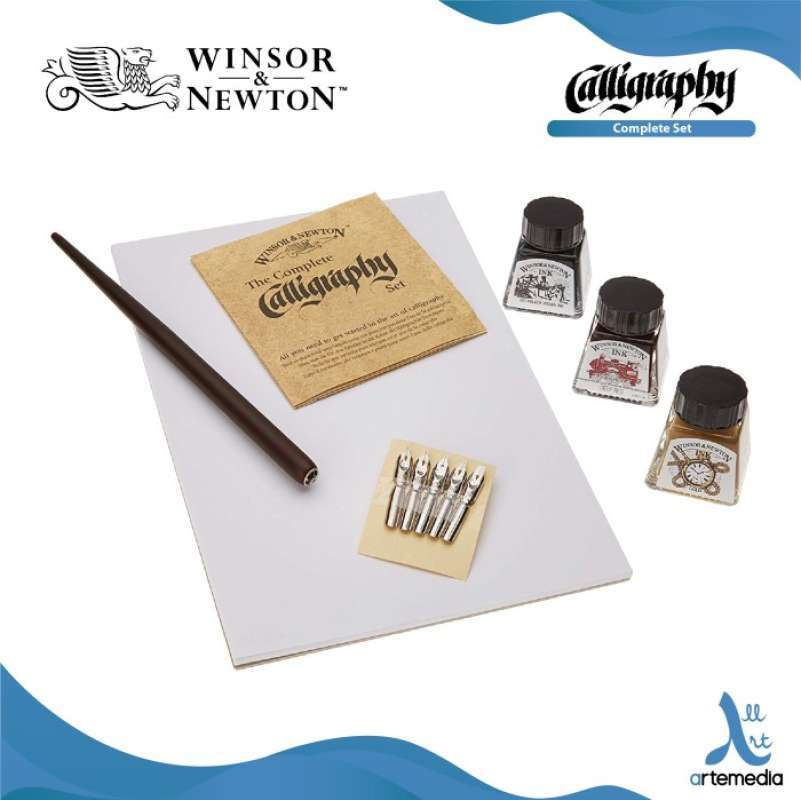 Jual Tinta Kaligrafi Winsor & Newton Calligraphy Ink Complete Set Di ...