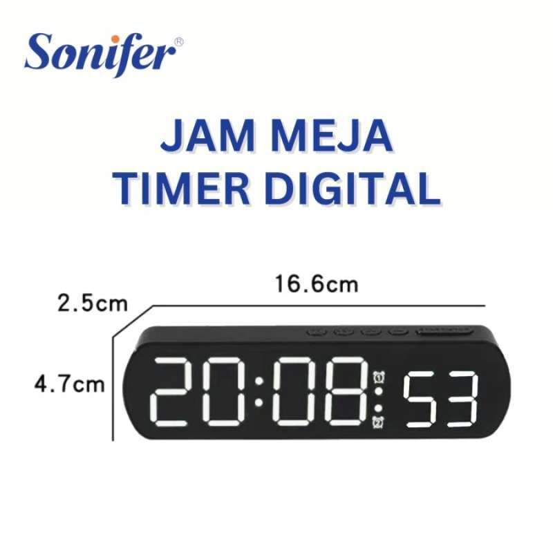 Jual Sonifer Jam Timer Digital Jam Meja Timer Dapur Countdown Stopwatch ...