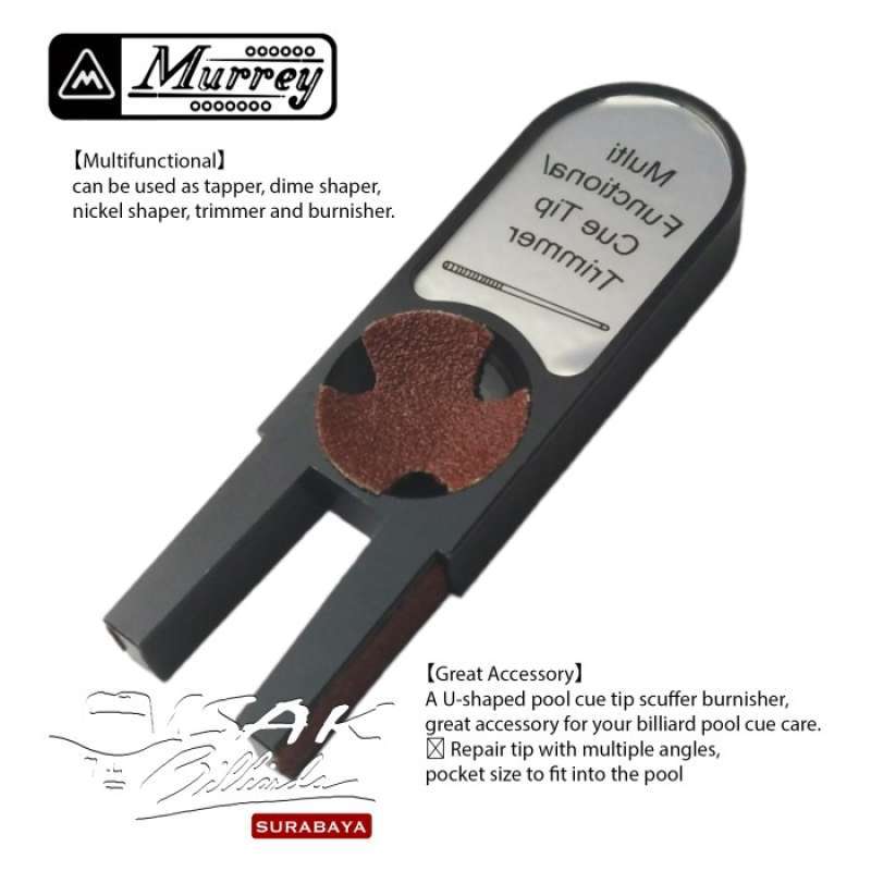 Jual Ultimate Black Slim Cue Tip Tool - Multi 5 In 1 - Alat Stick ...