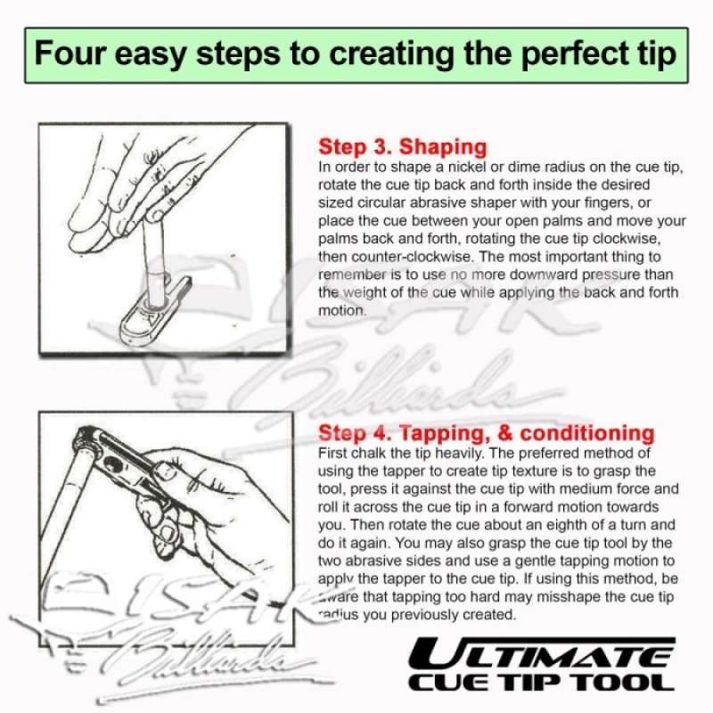 Jual Ultimate Black Slim Cue Tip Tool - Multi 5 In 1 - Alat Stick ...