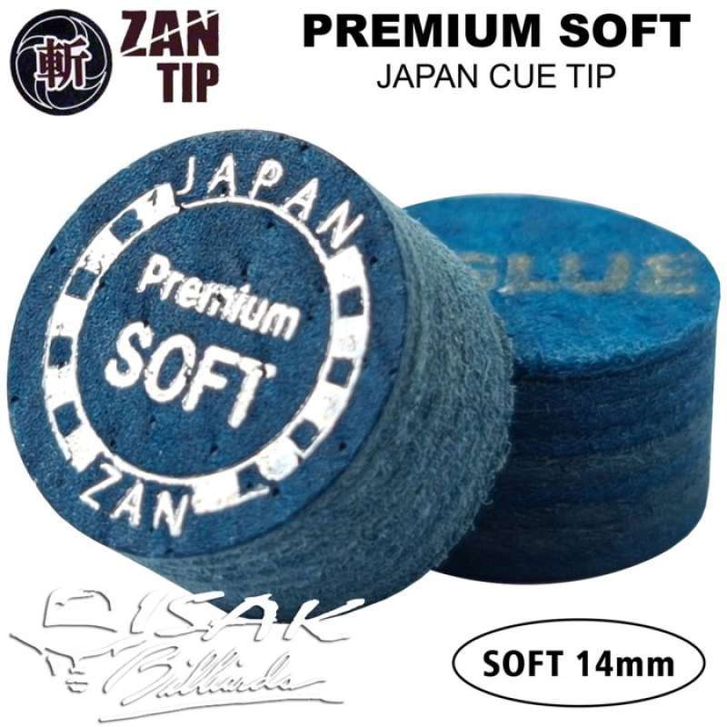 Jual Zan Premium Soft - 14mm Japan Laminated Cue Tip Pool Billiard ...
