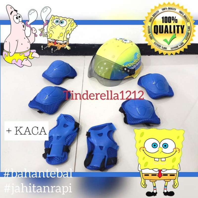 Jual Set Deker Dan Helm Anak Karakter Plus Kaca - Hitam-bear Di Seller ...