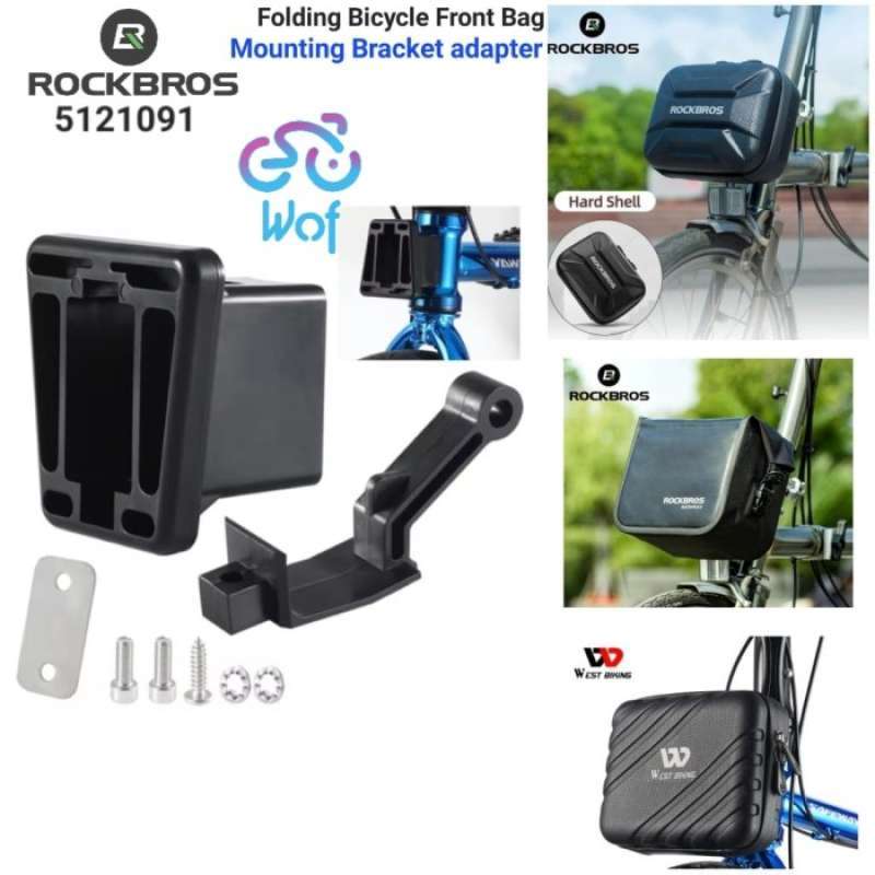 Jual Rockbros Adapter Bracket For Front Bag Folding Bike Tas Sepeda ...