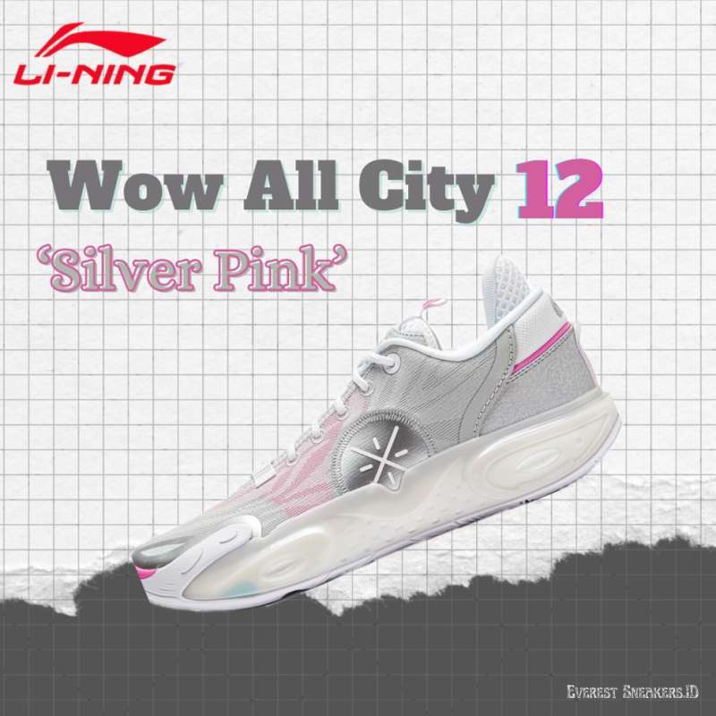 Promo Sepatu Basket Li-ning Way Of Wade All City 12 - Silver Pink ...