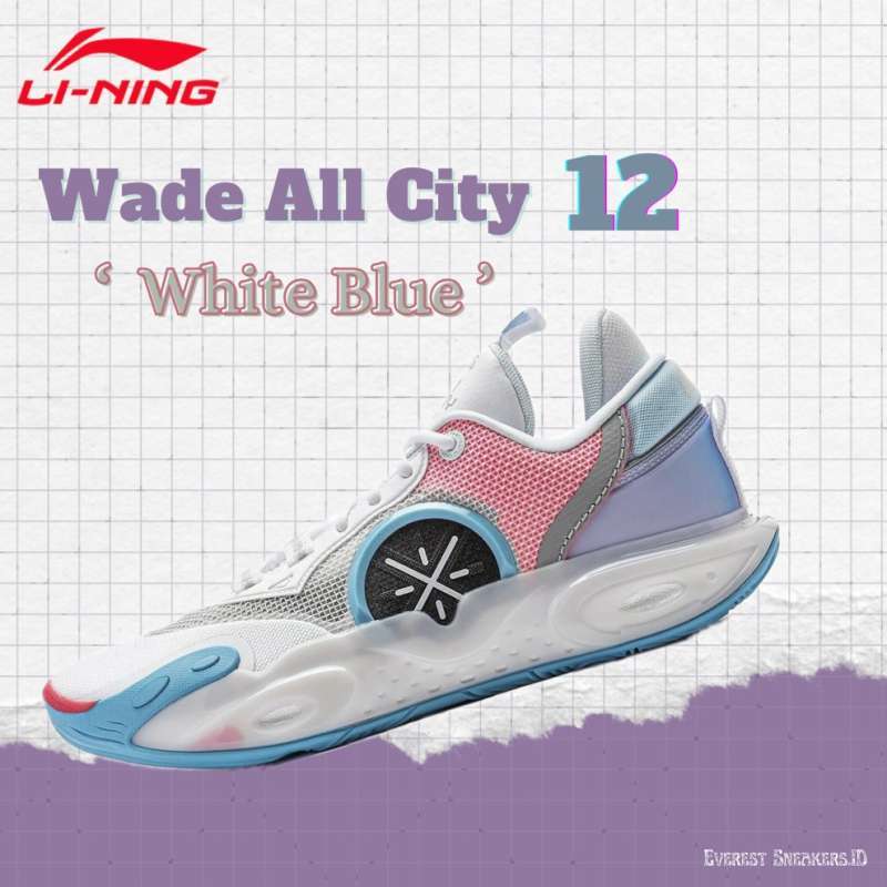Promo Sepatu Basket Li-ning Way Of Wade All City 12 - White Blue ...