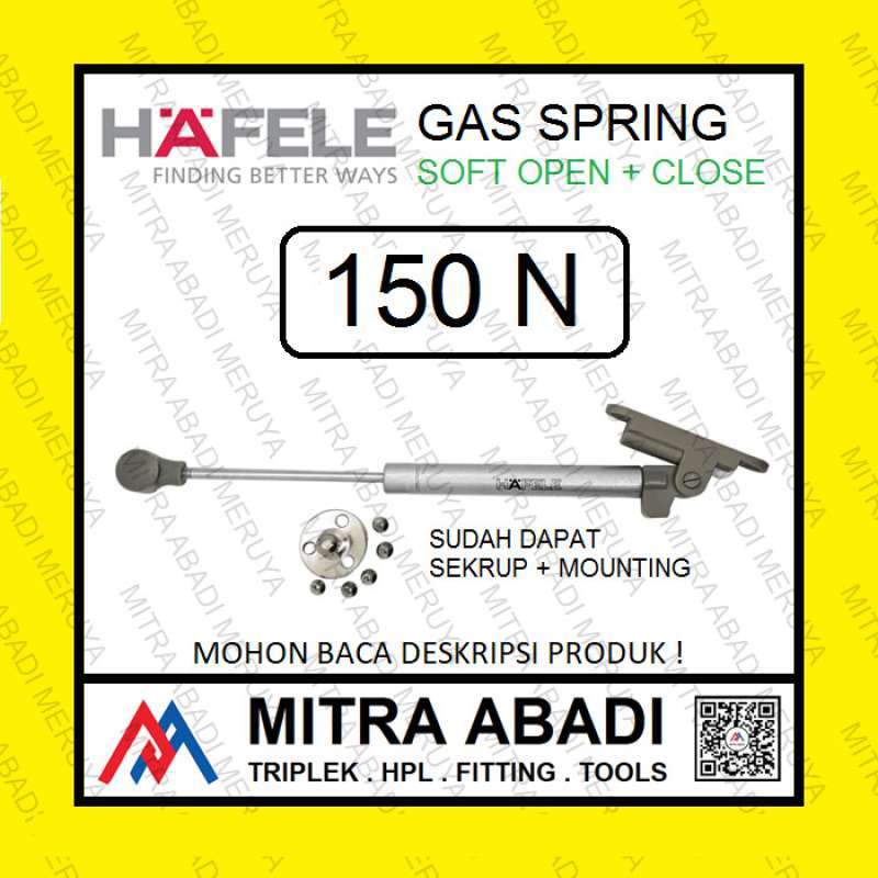 Jual Gas Spring Hafele Hidrolik Jok Motor 150 N Hidrolik Lemari Cabinet ...