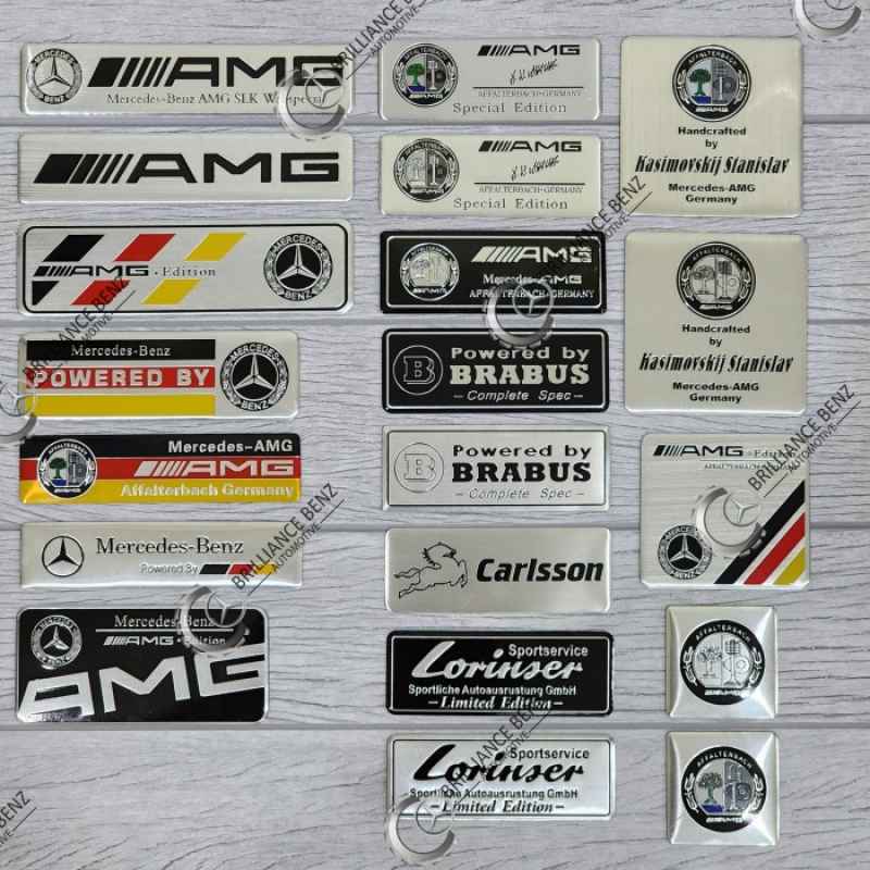 Jual Emblem Amg Affalterbach Badge Plate Logo Mobil Mercedes Benz Amg ...