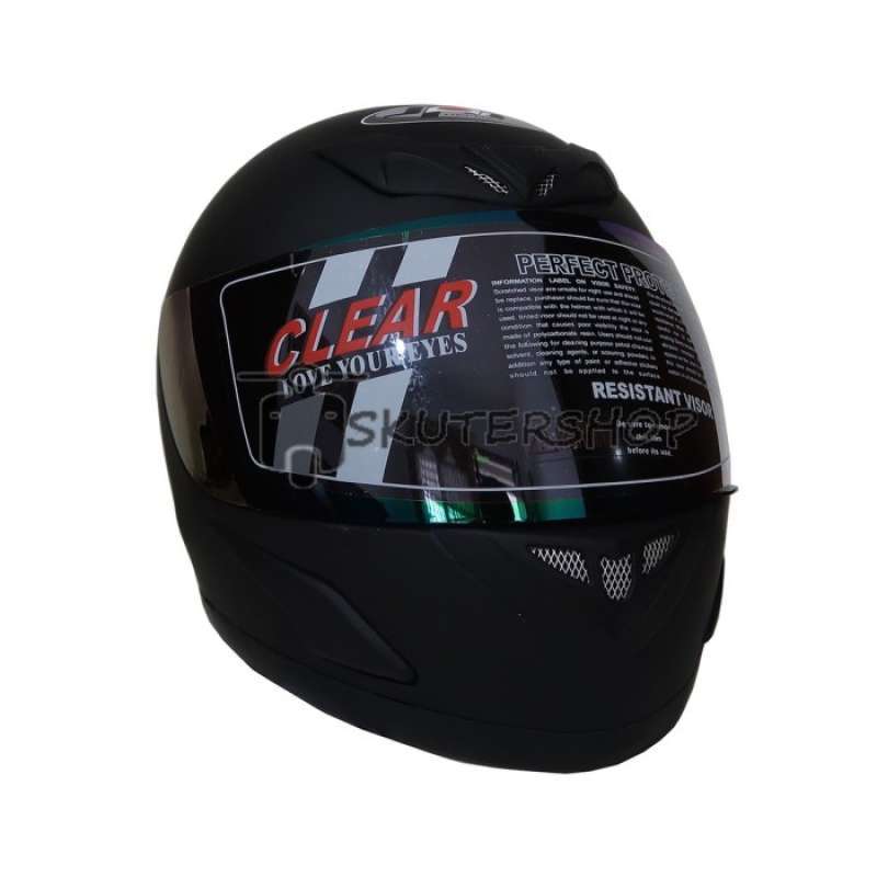 Jual Helm Jpn Full Face Sni Racing Motogp Model Tanduk - L Hitam Doff ...