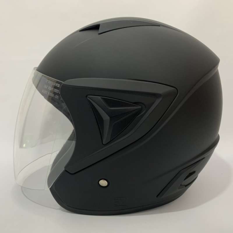 Jual Helm Jp13 Polos Hitam Doff Solid Half Face Helm Dewasa Sni Di ...