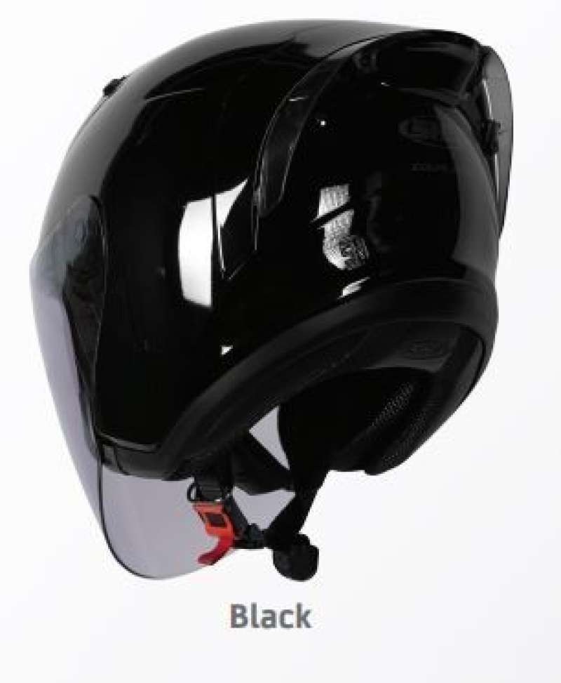 Jual Helm Shel Equalizer Solid Half Face Helmet - Black Doff L Di ...
