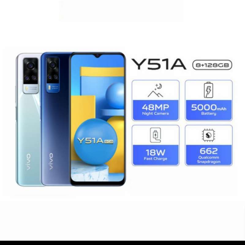 Promo Vivo Y51a Ram 8/128gb Garansi Resmi 1 Tahun Diskon 23% Di Seller ...