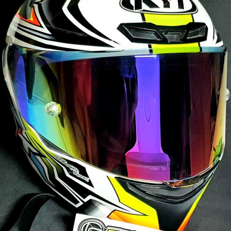 Jual Visor Ttc Tt Course Aftermarket Norisk Red Gold Blue Silver - Gold ...