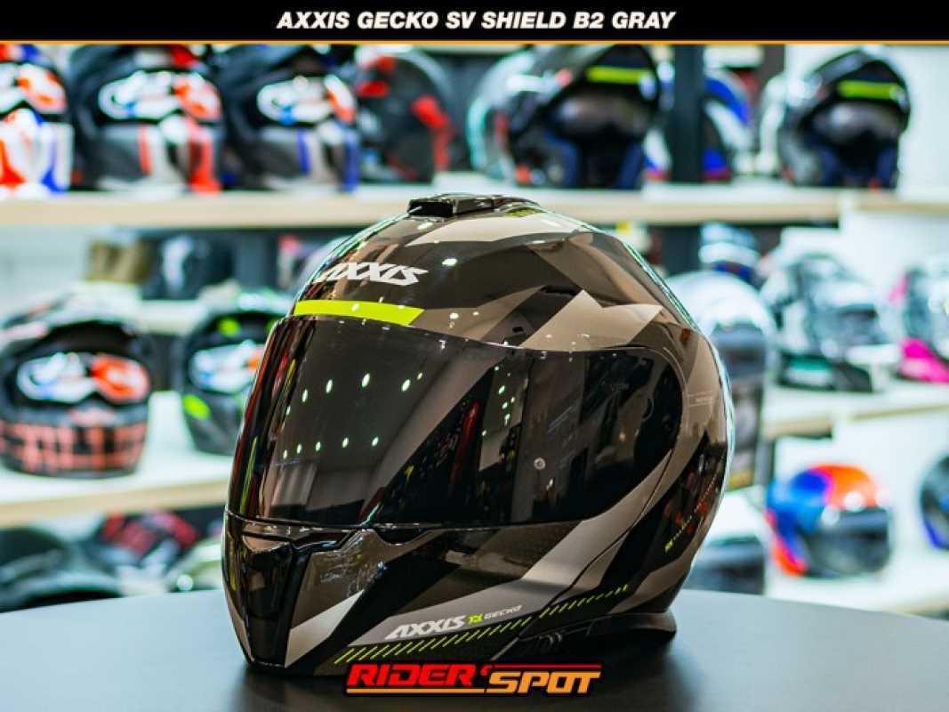 Promo Terbaik Helm Motor Axxis Gecko Sv Shield B2 Gray Modulartouring ...