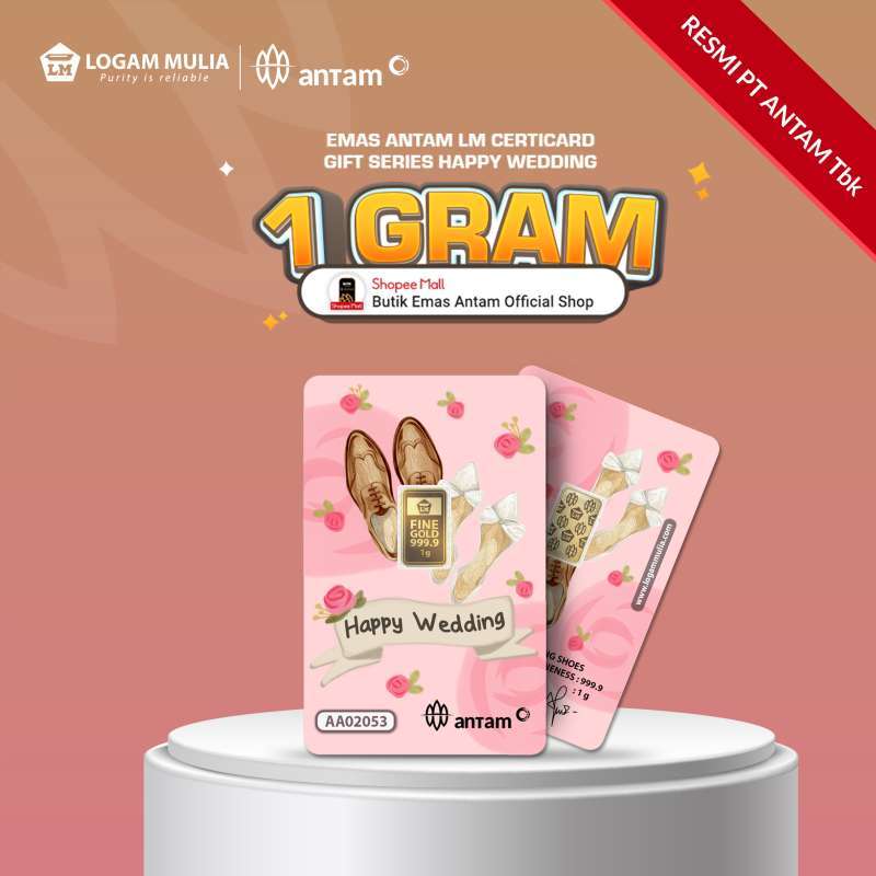 Jual Antam Logam Mulia Gift Series Happy Wedding - 1 Gr Di Seller Butik ...