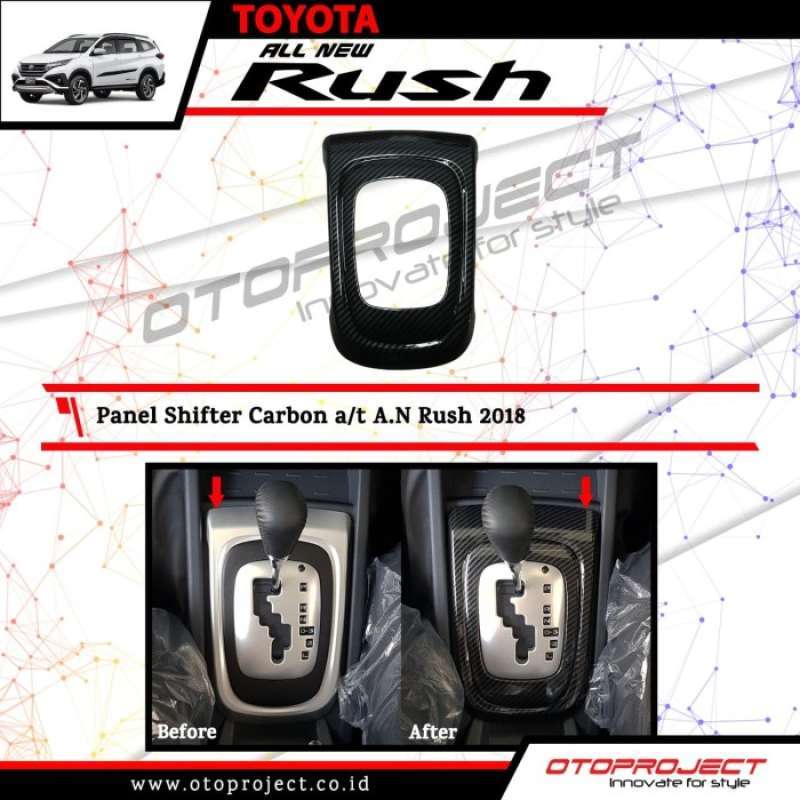 Jual Cover Panel Shifter Perseneling Carbon All New Rush / Terios ...