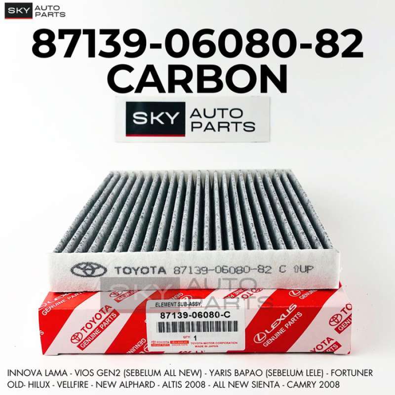 Jual Filter Ac / Kabin Carbon Innova Vios Yaris Fortuner Hilux Alphard ...
