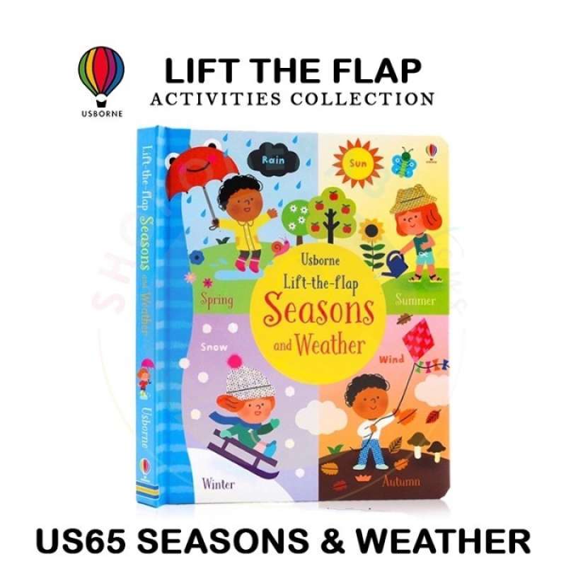 Promo Buku Anak Seasons & Weather Usborne Lift The Flap Question Answer ...