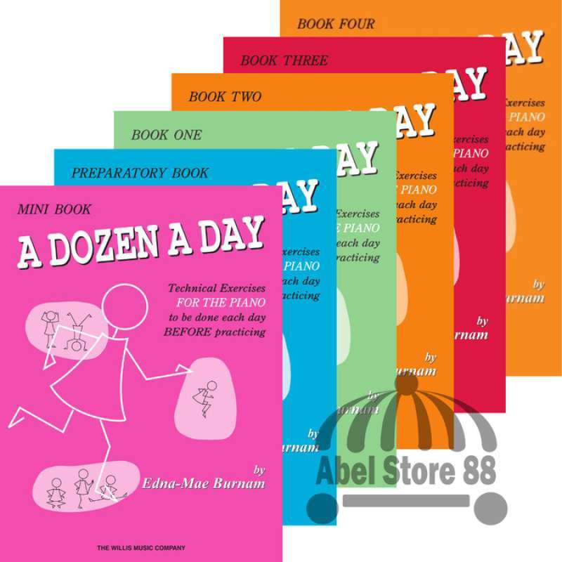 Promo A Dozen A Day Mini Book/preparatory/book 1/2/3/4 Buku Latihan ...
