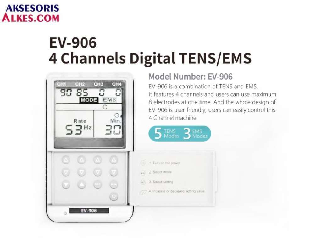 Promo 4 Channels Digital Tens/ems Diskon 23% Di Seller Leomord Store ...