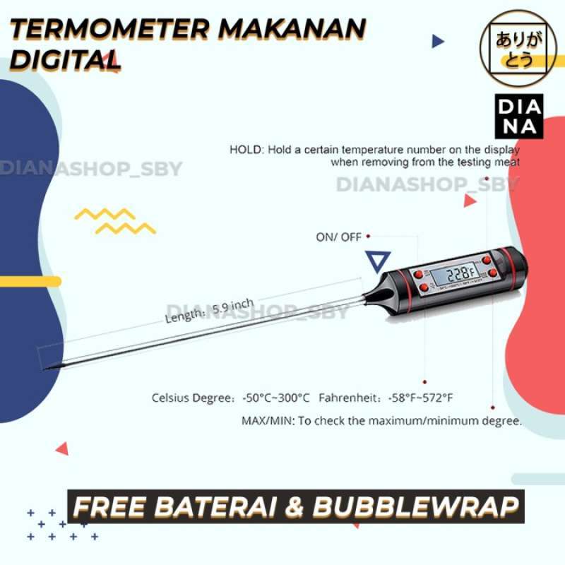 Jual Termometer Masak Digital Thermometer Makanan Ukur Suhu Kue Kopi ...