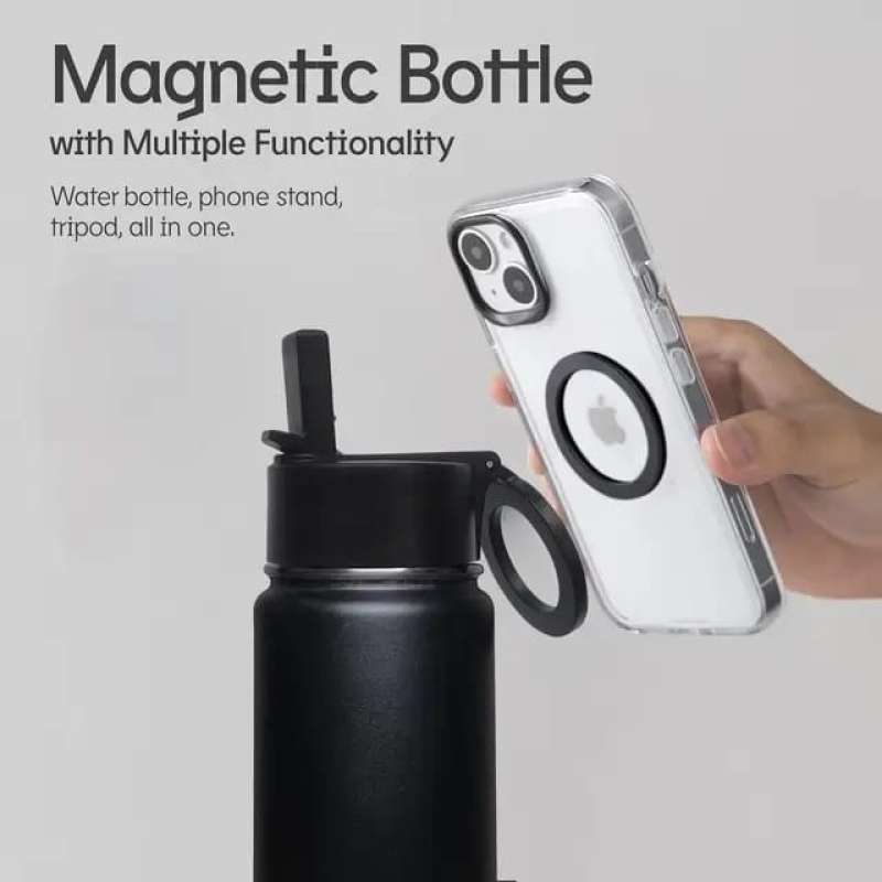 Jual Ringo Tumbler Botol Minum Ring Magnet Stainless Magnetic Phone ...