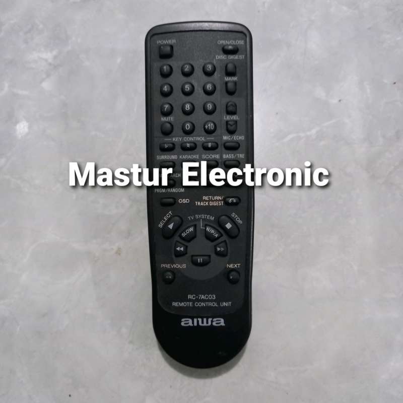 Jual Remote Remot Dvd Compo Aiwa Rc-7ac03 Original Di Seller Mastur Electronic - Makasar, Kota ...