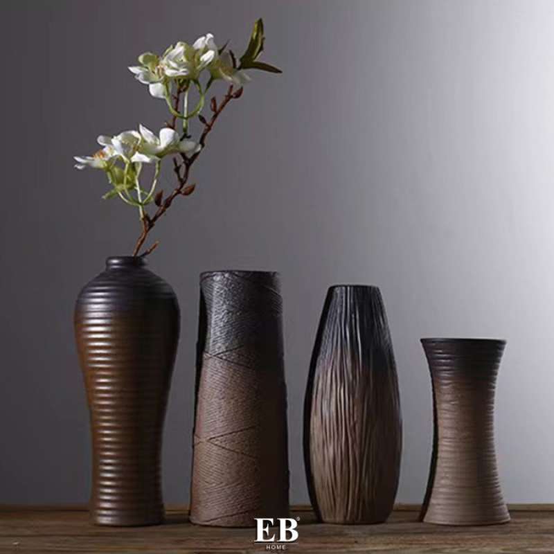 Promo Vas Bunga Modern Minimalis / Nature Crude Pottery Vase 928 Diskon ...
