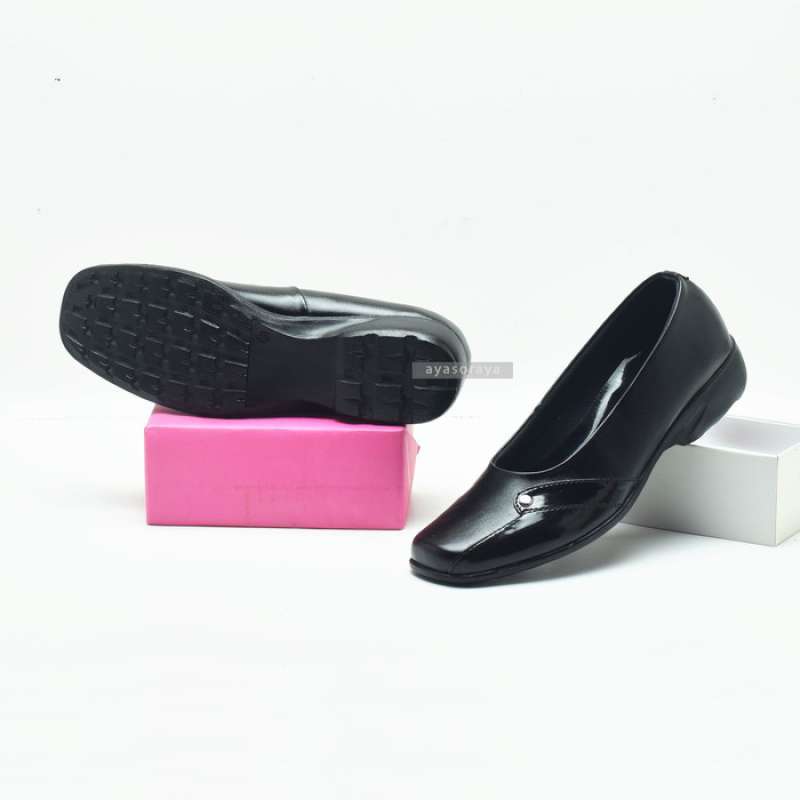 Promo Sepatu Pantofel Wanita Kerja Formal Hitam Ringan Dan Nyaman ...
