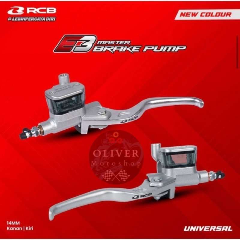 Jual Master Rem Rcb Type E3 Kotak 14mm Warna Silver - Kanan Atau Kiri ...
