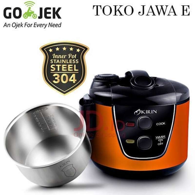 Promo Terbaik Kirin Krc 389 Rice Cooker 2 Liter Panci Luar Dalam Stenlies - Orange - Biru Diskon ...