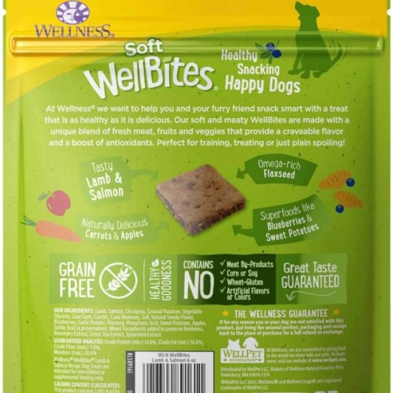 Promo Wellness Wellbites Lamb & Salmon - Chewy Healthy Dog Snack Diskon ...