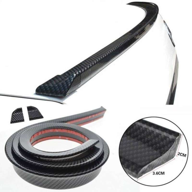 Promo Mini Ducktail Spoiler Mobil - Lips Bagasi Belakang Carbon Diskon ...