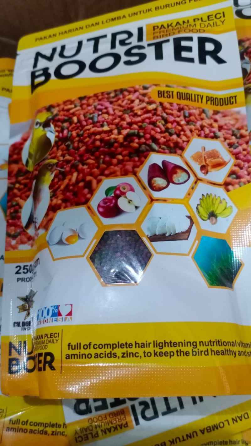 Jual Nutri Booster Voer Harian Dan Lomba Pleci Dan Burung Pemakan Buah ...