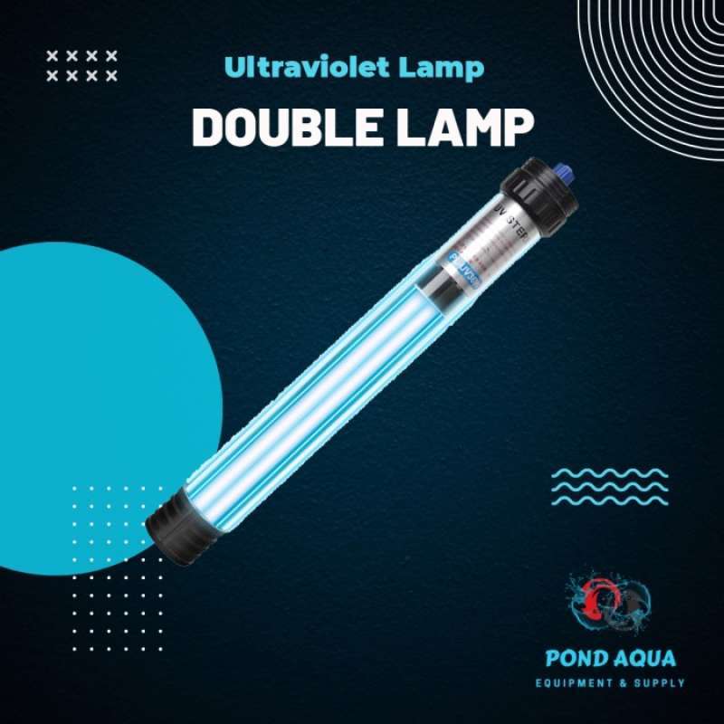 Jual Ultraviolet Celup Pond Koi Uv Lampu Kolam Pl Double Lamp ...