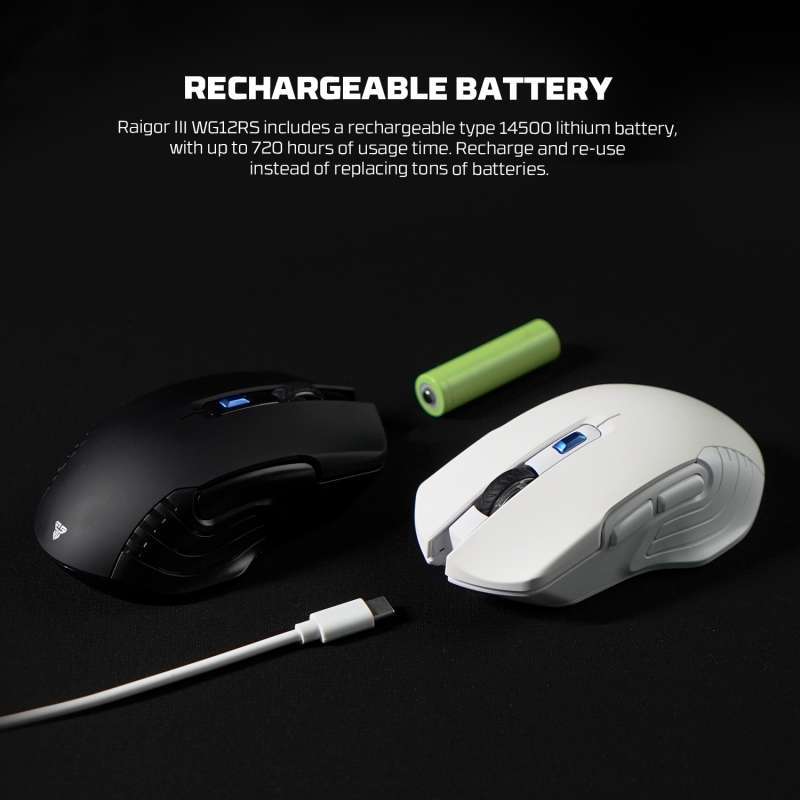 Jual Fantech Wg12rs Raigor Gen Iii Rechargeable Wireless Gaming Mouse Wg12 Rs Wg-12rs - White Di ...