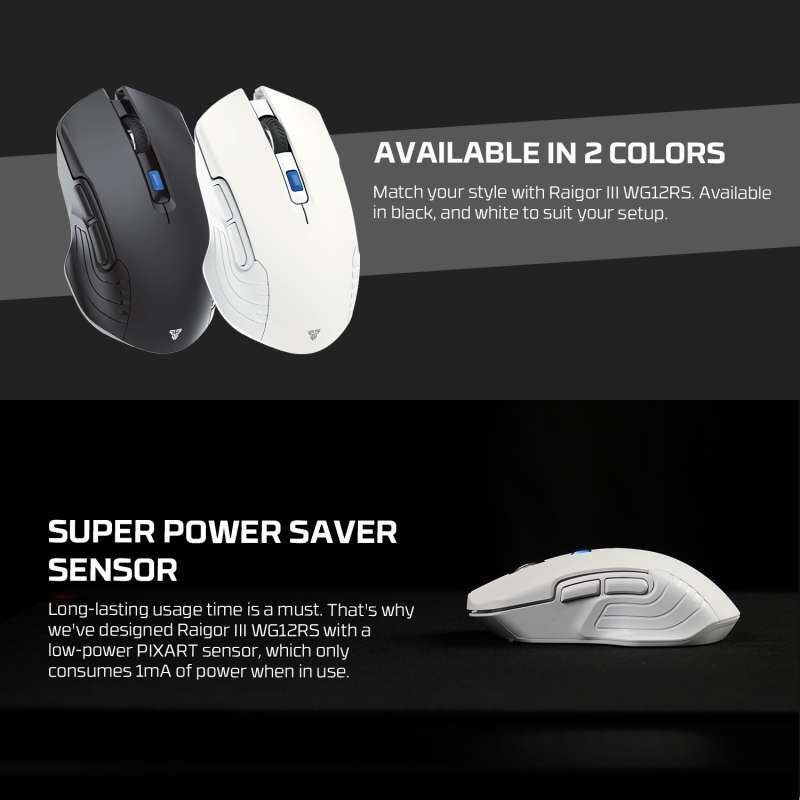 Jual Fantech Wg12rs Raigor Gen Iii Rechargeable Wireless Gaming Mouse ...