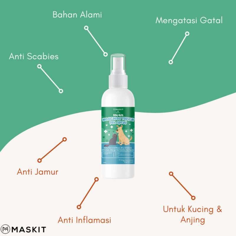 Jual Obat Spray Gatal Scabies Kucing Anjing Jamur Kurap Kulit Telinga ...