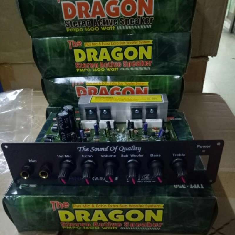 Promo Kit Amplifier - Power Speaker Aktif 1600 Watt Dragon Diskon 23% ...