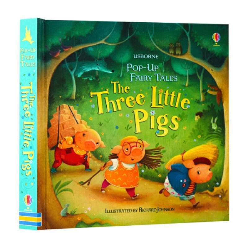 Promo Usborne Pop Up Book Fairy Tales Three Little Pig Buku Cerita Anak ...