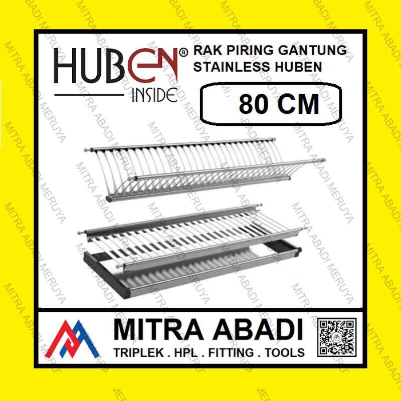 Jual Rak Piring Gantung Huben 80cm 80 Cm Stainless Steel Dish Rack Gelas Di Seller Belanja-id ...