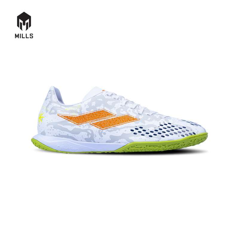 Jual Mills Sepatu Futsal Triton Deisler 1.2 Prime In White / Neon ...