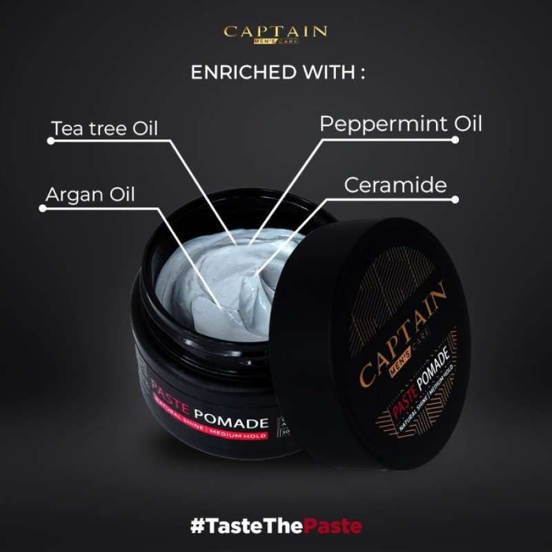 Jual Captain Men's Care Paste Pomade Medium Hold Di Seller Suzuka ...