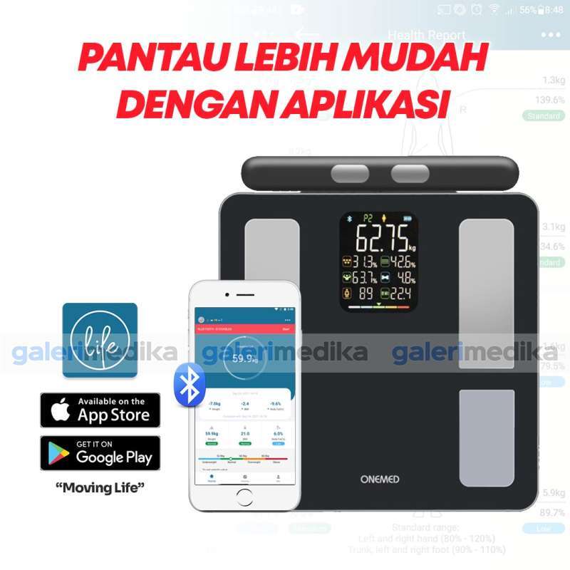 Jual Timbangan Digital Onemed 825 Body Fat Scale Bmi Android/ios Di Seller Galeri Medika ...