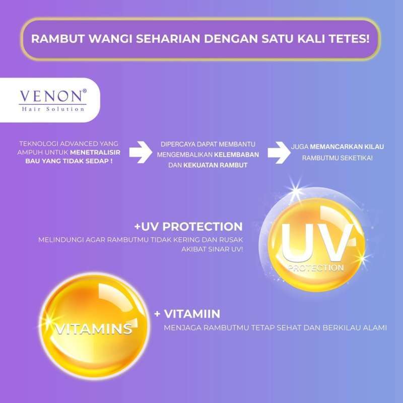 Promo Venon Hair Spa With Vitamin Series 125ml Vitamin Rambut / Serum ...