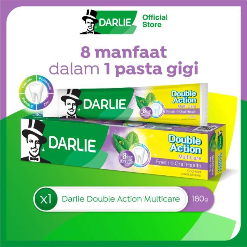 Jual Darlie Toothpaste Double Action Multicare Tube 180 G Di Seller ...
