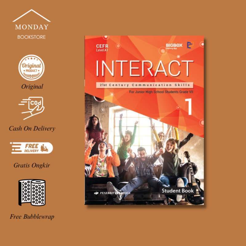 Promo Interact For Smp/mts Grade 7/students Book-cefr Diskon 23% Di ...