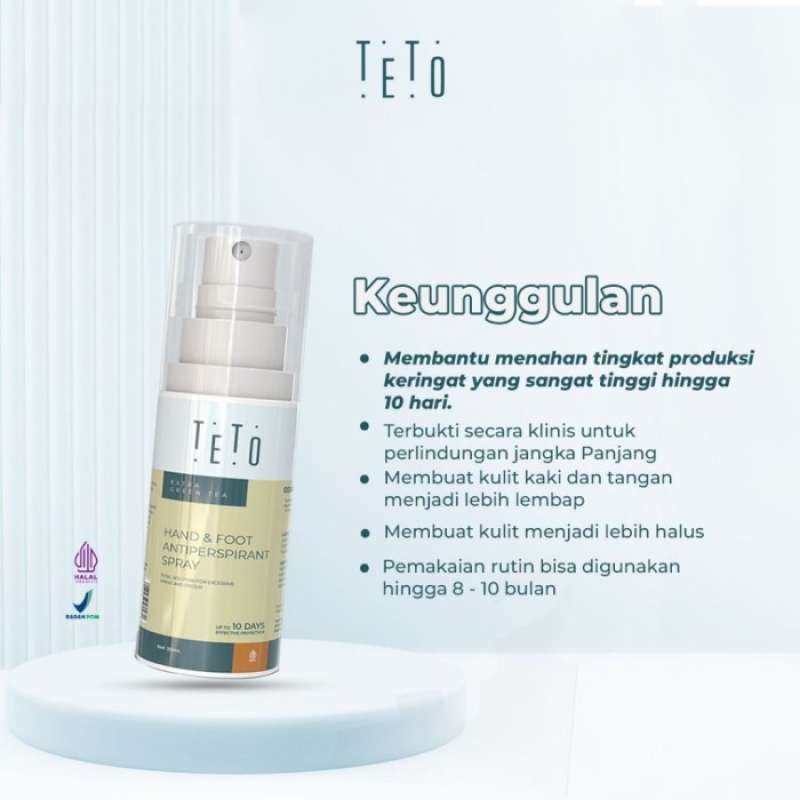 Jual Teto Roll On Anti Perspirant 30ml | Deodorant Spray Fresh Original ...
