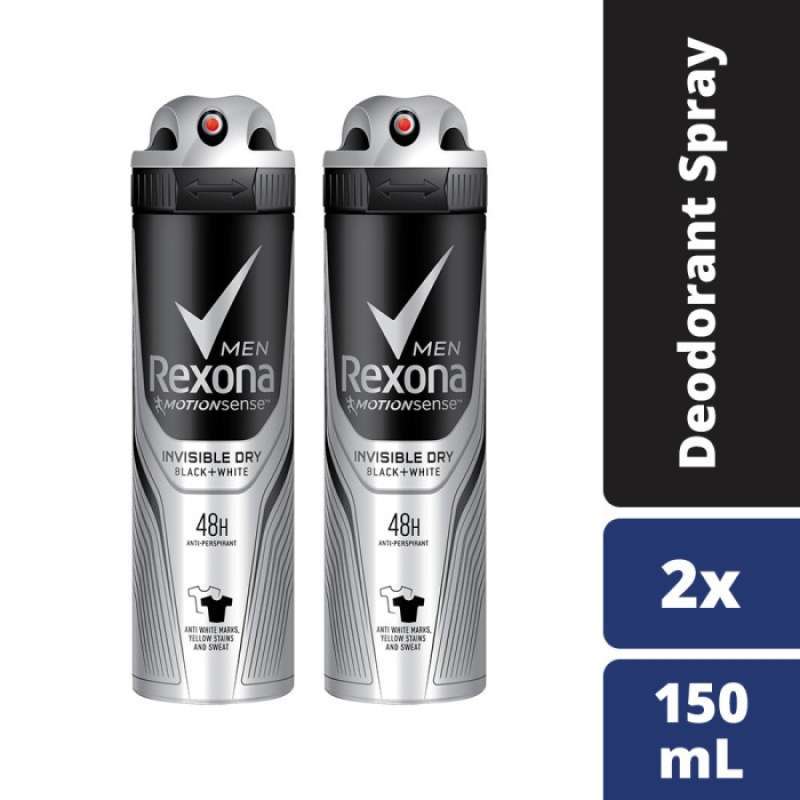 Jual Rexona Men Deodorant Spray Parfum Pria Invisible Dry 150ml Twin Pack Di Seller Aghanim ...