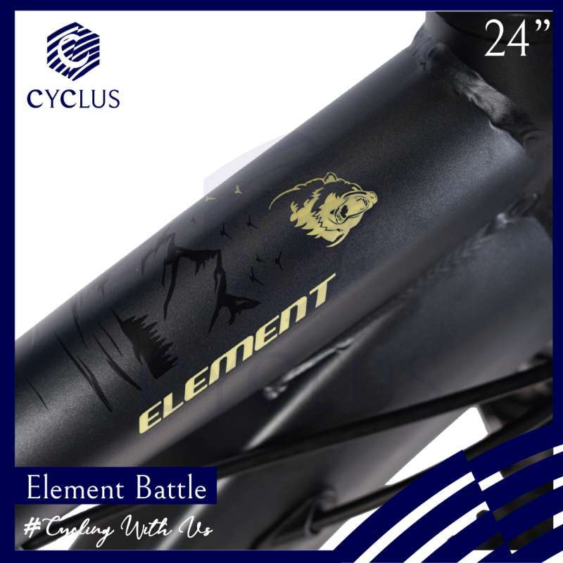 Promo Sepeda Gunung Mtb Element Battle 24 Inch Full Suspensi Dan Shimano 21 Speed Diskon 26% Di ...